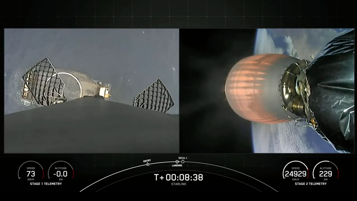 SpaceX launches 48 Starlink satellites, lands rocket on ship at sea | Space