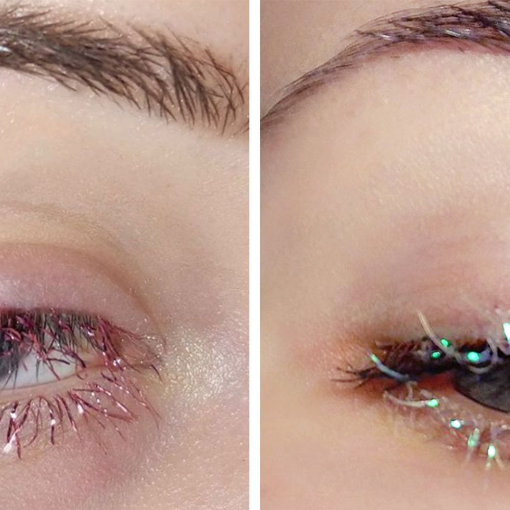 I Can't Stop Staring at These Glittery Tinsel Lashes | Marie Claire