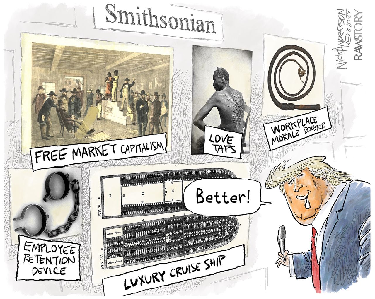 5 museum-grade cartoons about Trump's Smithsonian purge | The Week