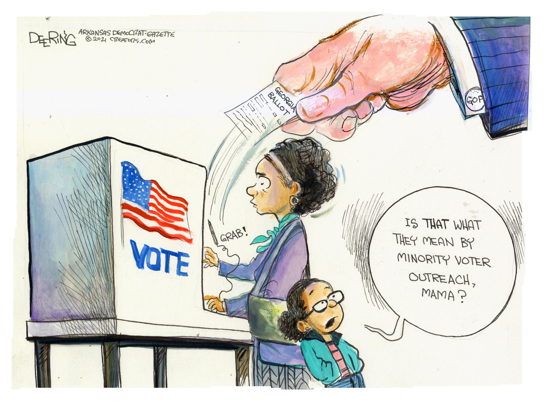 Political Cartoon U.S. gop Black voters | The Week