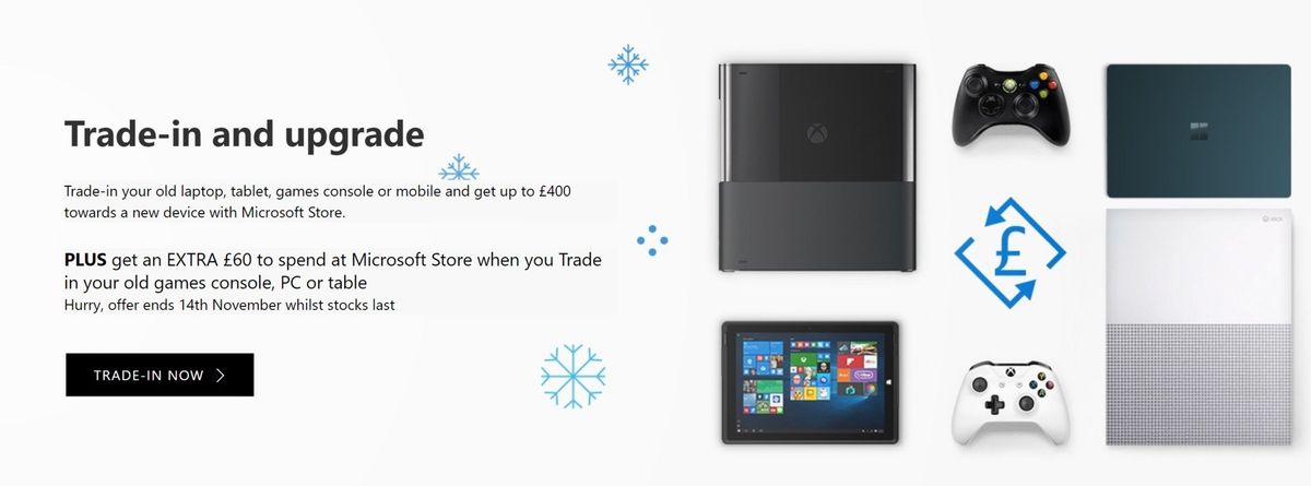 Microsoft Store UK offers extra £60 on trade-ins through November 14 ...