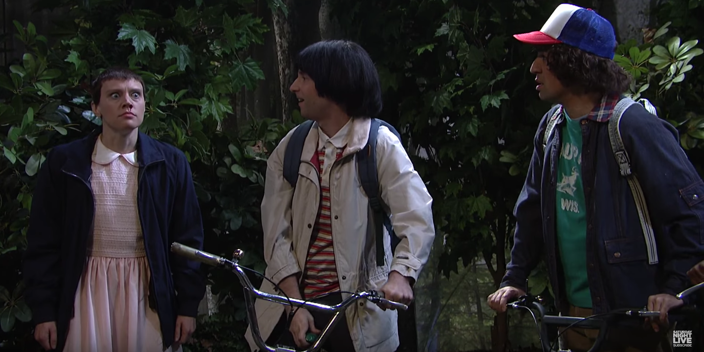 'SNL' Spoofs 'Stranger Things' - SNL 'Stranger Things' Skit | Marie Claire