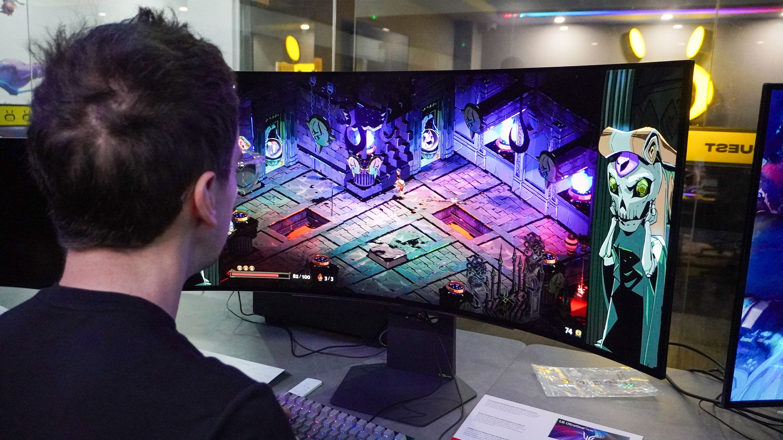 I thought this was just a mesmerizing curved OLED gaming monitor — but ...
