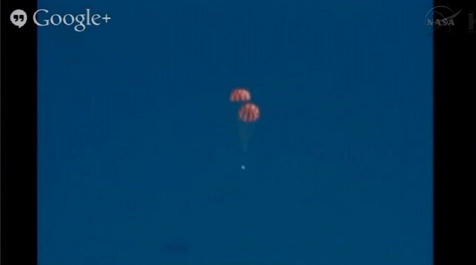 New Space Capsule Lands With Two of Three Parachutes in NASA Flight ...