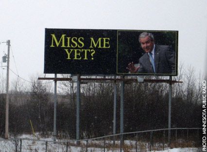 Bush ‘miss me’ billboard is real – but who paid for it? | The Week