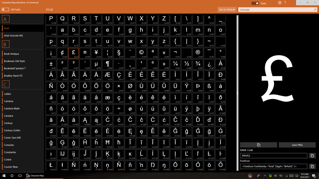 Character Map UWP for Windows 10 makes it easier to insert hard-to-find ...