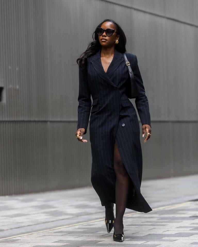 The Pinstripe Fashion Trend Is the Demure Look Taking Over in 2024 ...