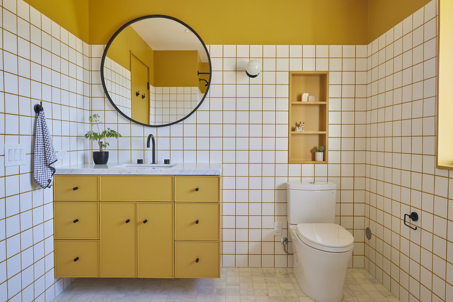 5 Times Interior Designers Used Colorful Tile Grout | Livingetc