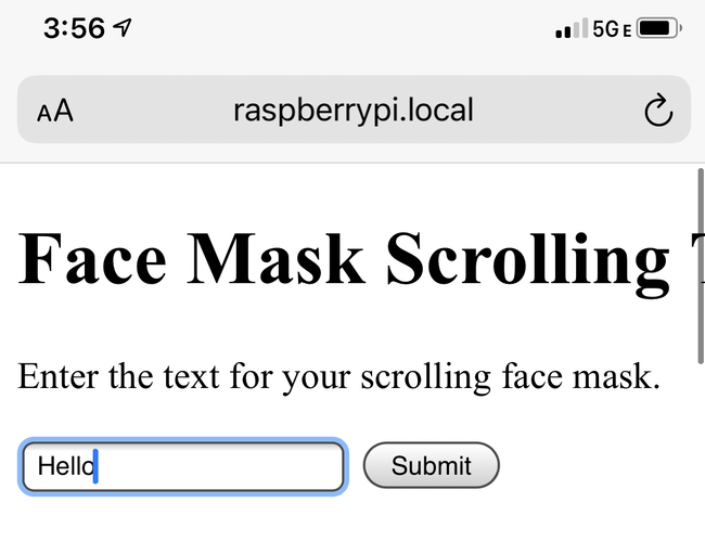 How to Build a Scrolling-Text Face Mask with Raspberry Pi | Tom's Hardware