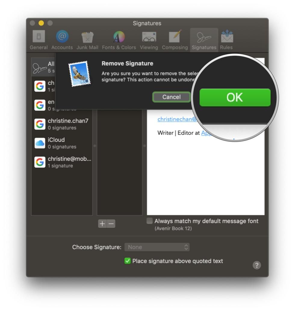 How to set up custom email signatures in the Mail app on Mac | iMore