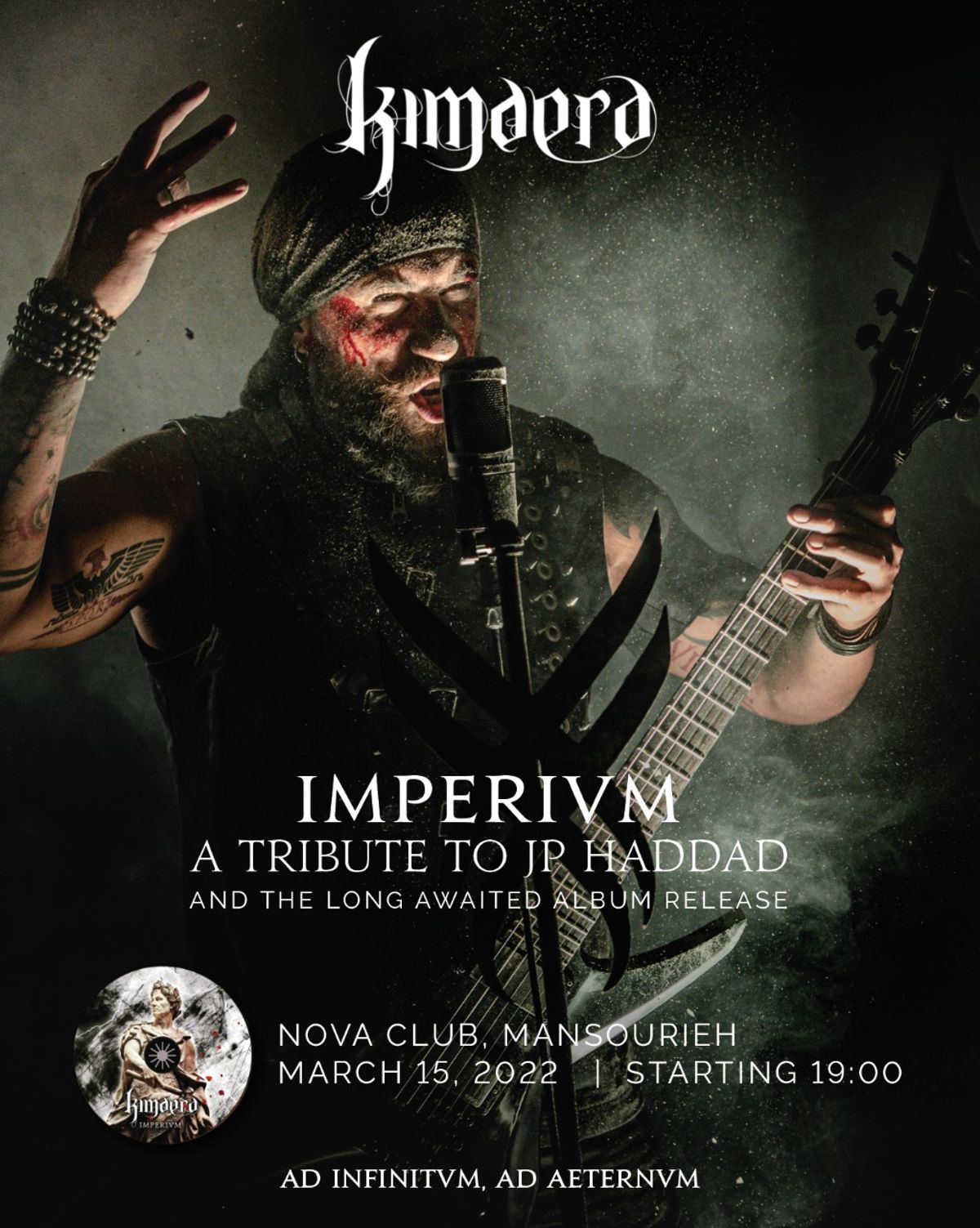 Lebanese metal trailblazers Kimaera to honour late frontman JP Haddad at album launch gig in ...
