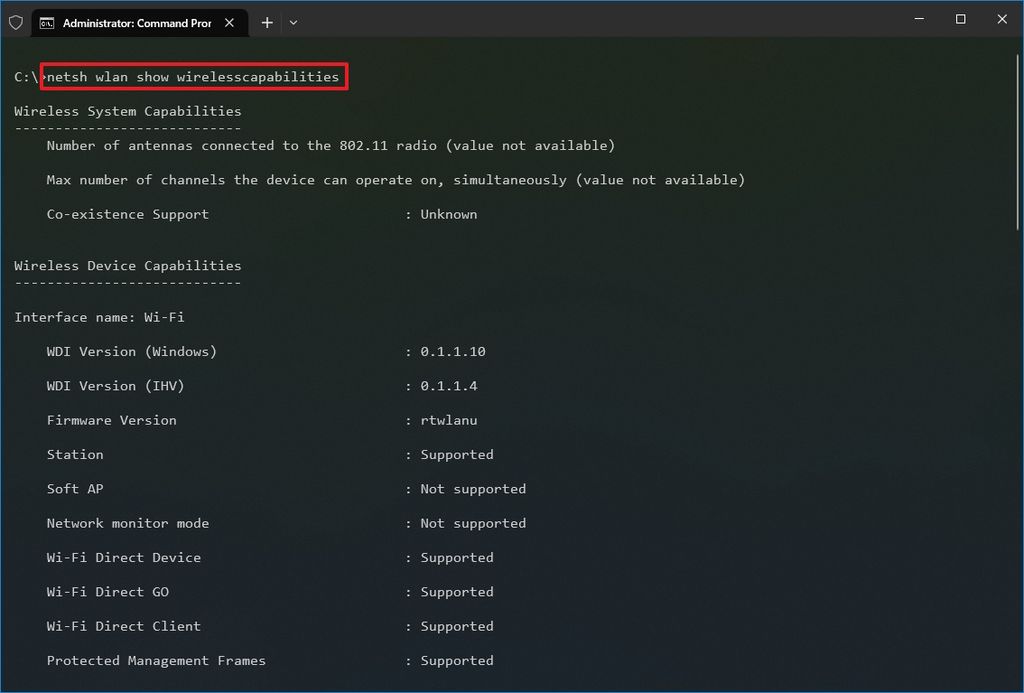 How to manage wireless networks with Command Prompt on Windows 10 ...