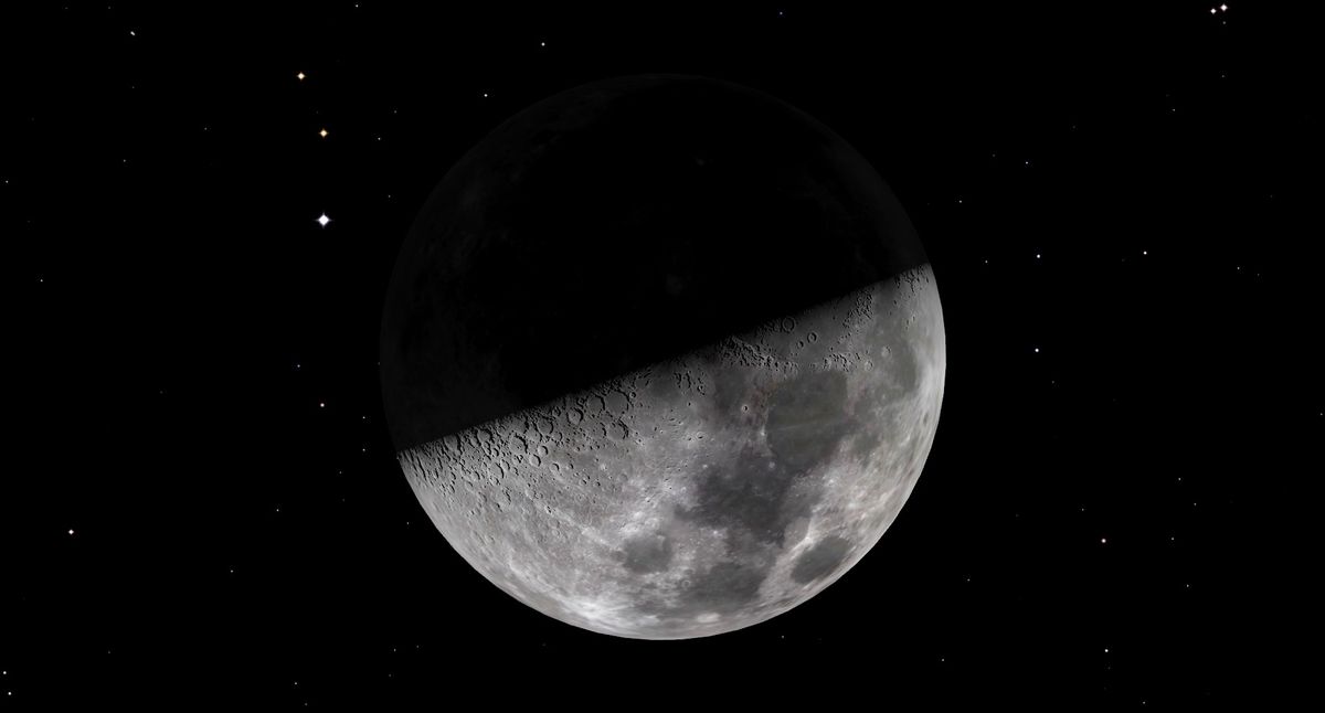 See a half-lit moon shine among the stars of Aquarius on Nov. 27 | Space
