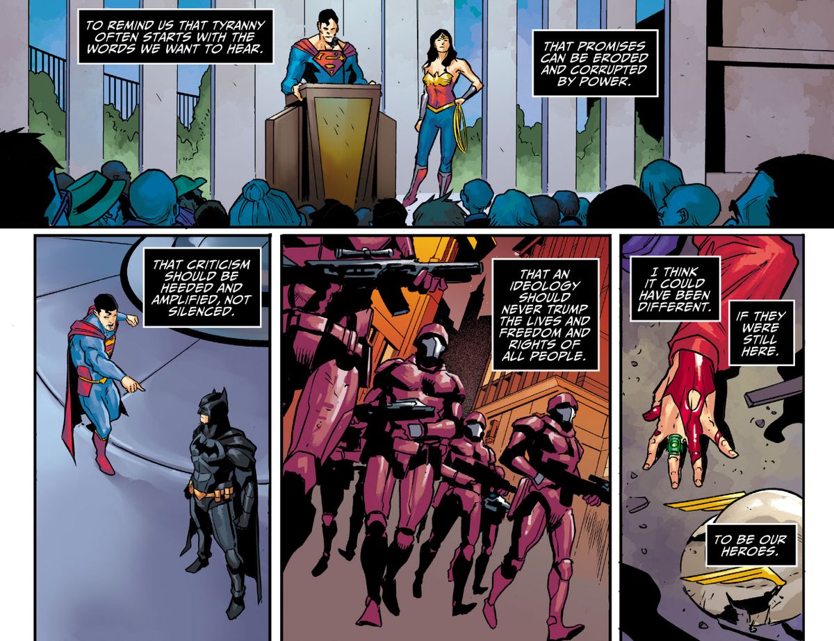 Read the first eight pages of Tom Taylor's official new DC Injustice ...