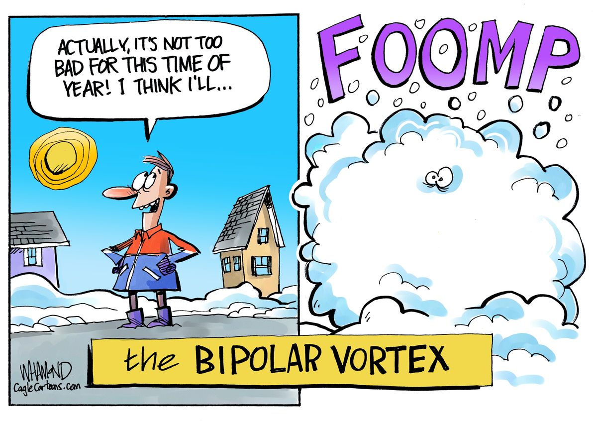 Editorial Cartoon U.S. Winter Midwest Polar Vortex | The Week