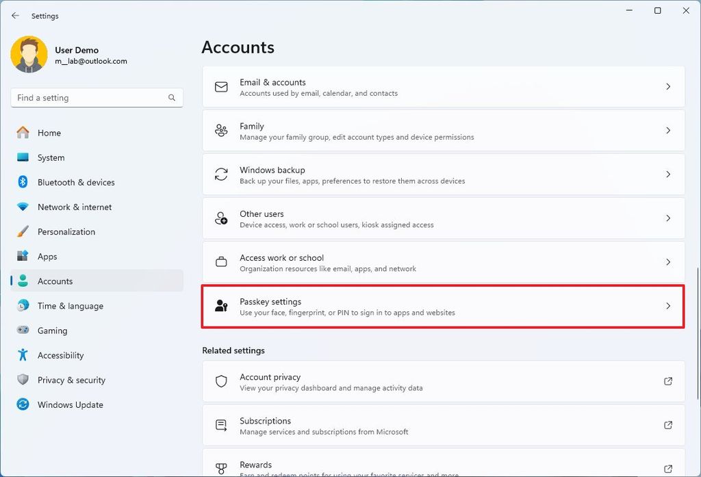 How to create a passkey for your Google account from Windows 11 ...