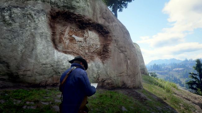 Red Dead Redemption 2 rock carvings | GamesRadar+