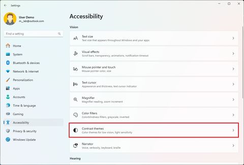 Set up high-contrast themes on Windows 11 | Windows Central