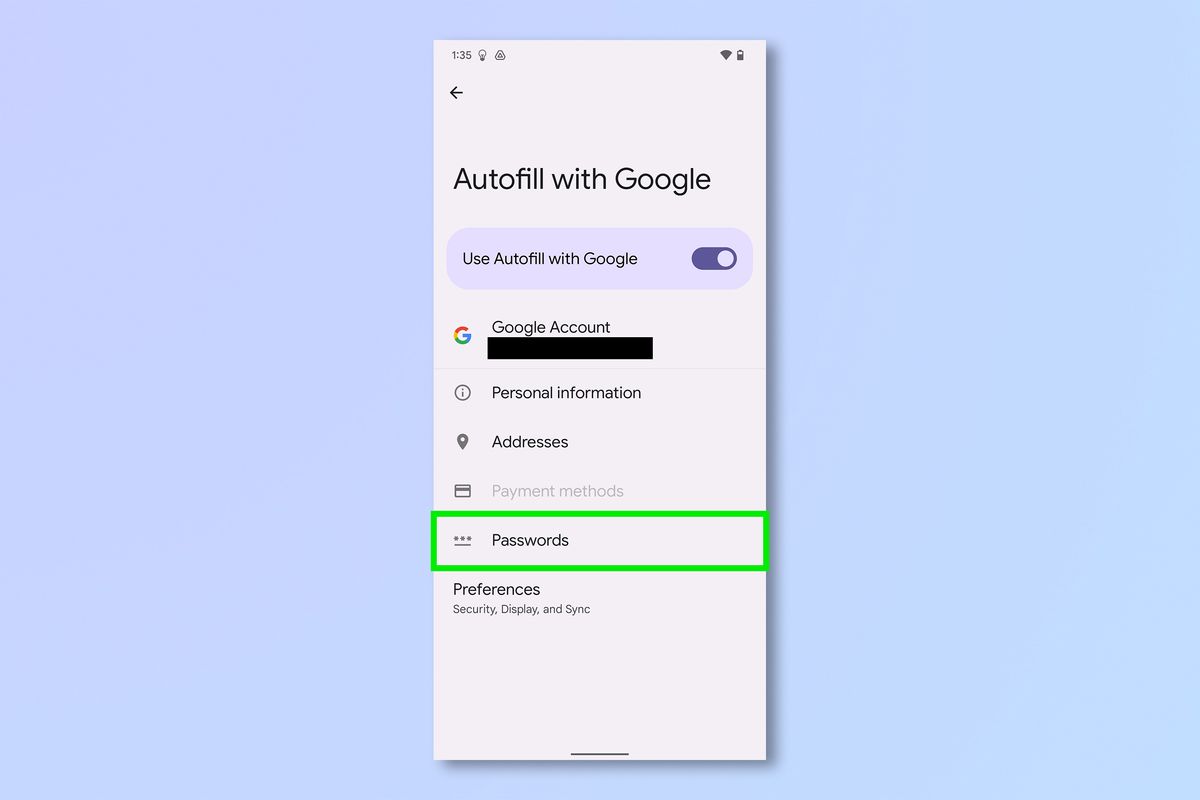 Create a Google password manager home screen shortcut on Android | Tom ...