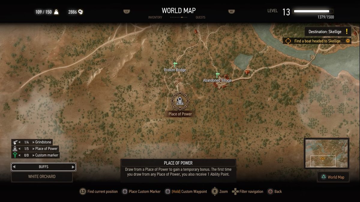 The Witcher 3 Places of Power map and locations | GamesRadar+