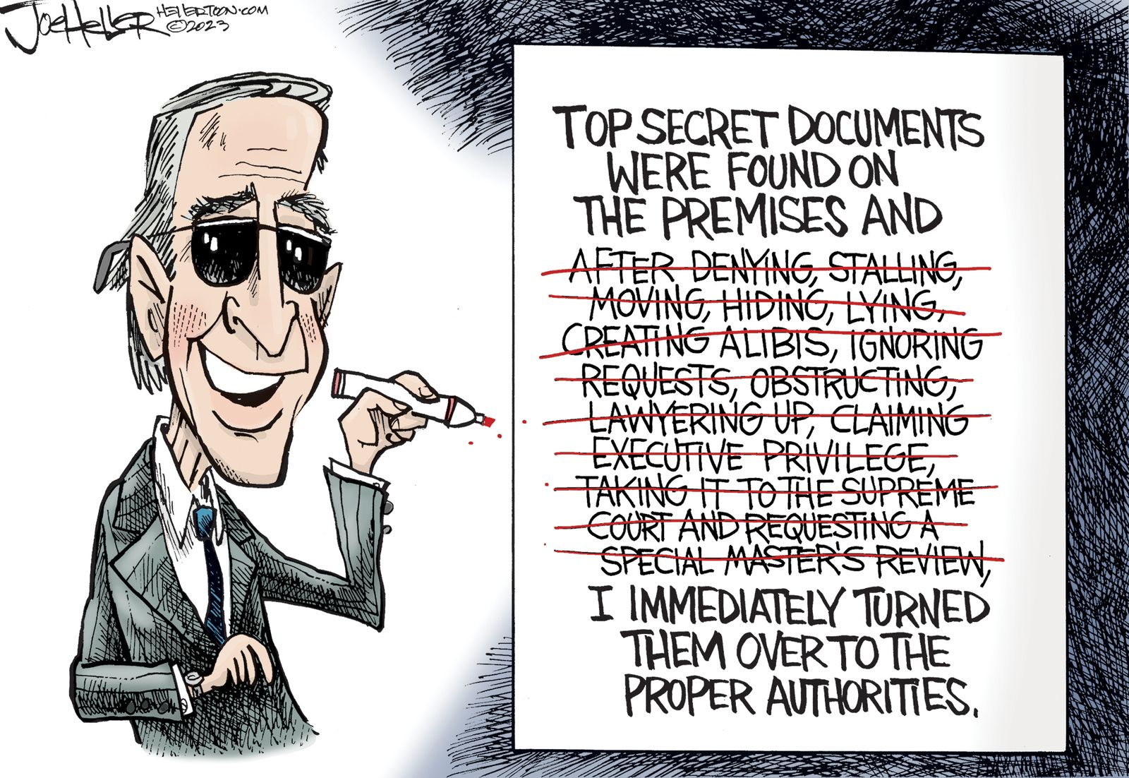 7 scathingly funny cartoons about Biden's classified document scandal ...