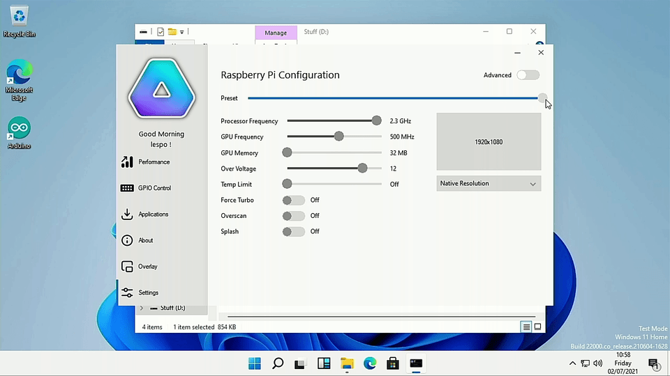 How To Overclock Your Windows 11-Powered Raspberry Pi 4 | Tom's Hardware