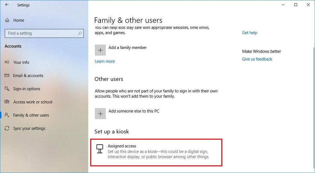 How to set up kiosk mode on Windows 10 October 2018 Update | Windows ...