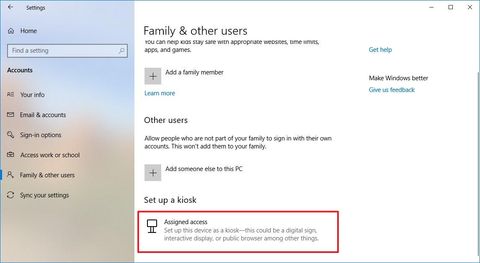 How to set up kiosk mode on Windows 10 October 2018 Update | Windows ...
