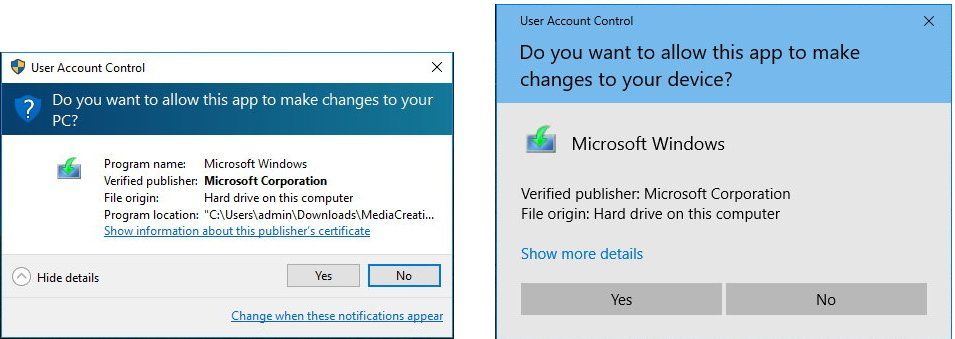 How to bring back the old User Account Control prompt on Windows 10 ...