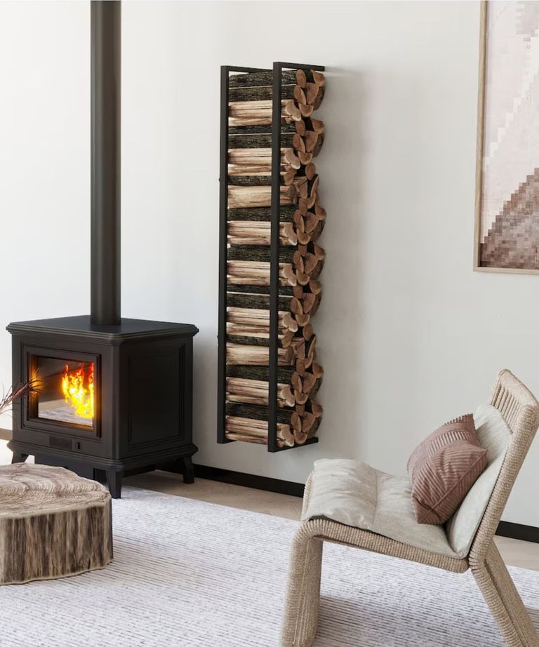 5 stylish ways to store and display firewood indoors | Homes and Gardens