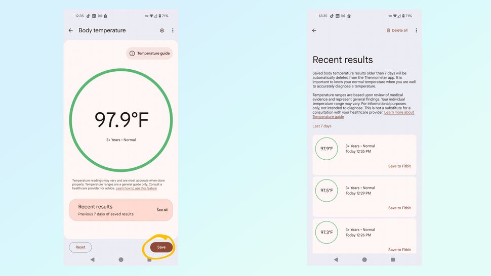 How to use Pixel 8 Pro temperature sensor to measure body temperature ...