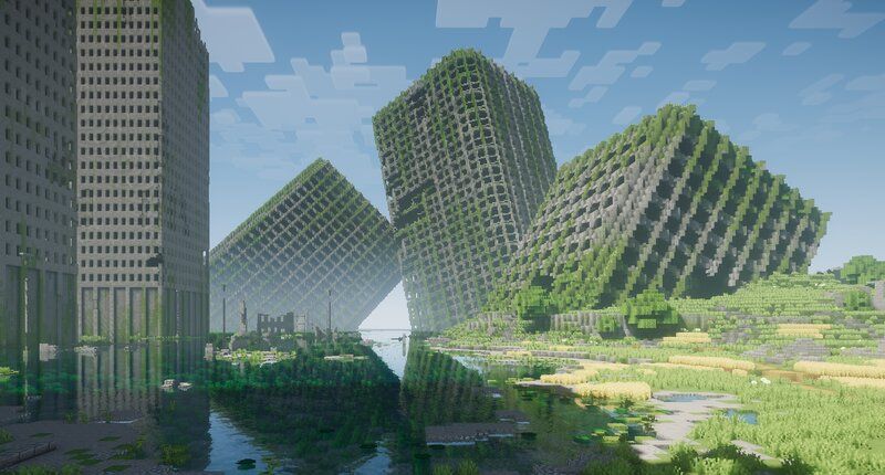 Check out this abandoned cityscape made in Minecraft | PC Gamer