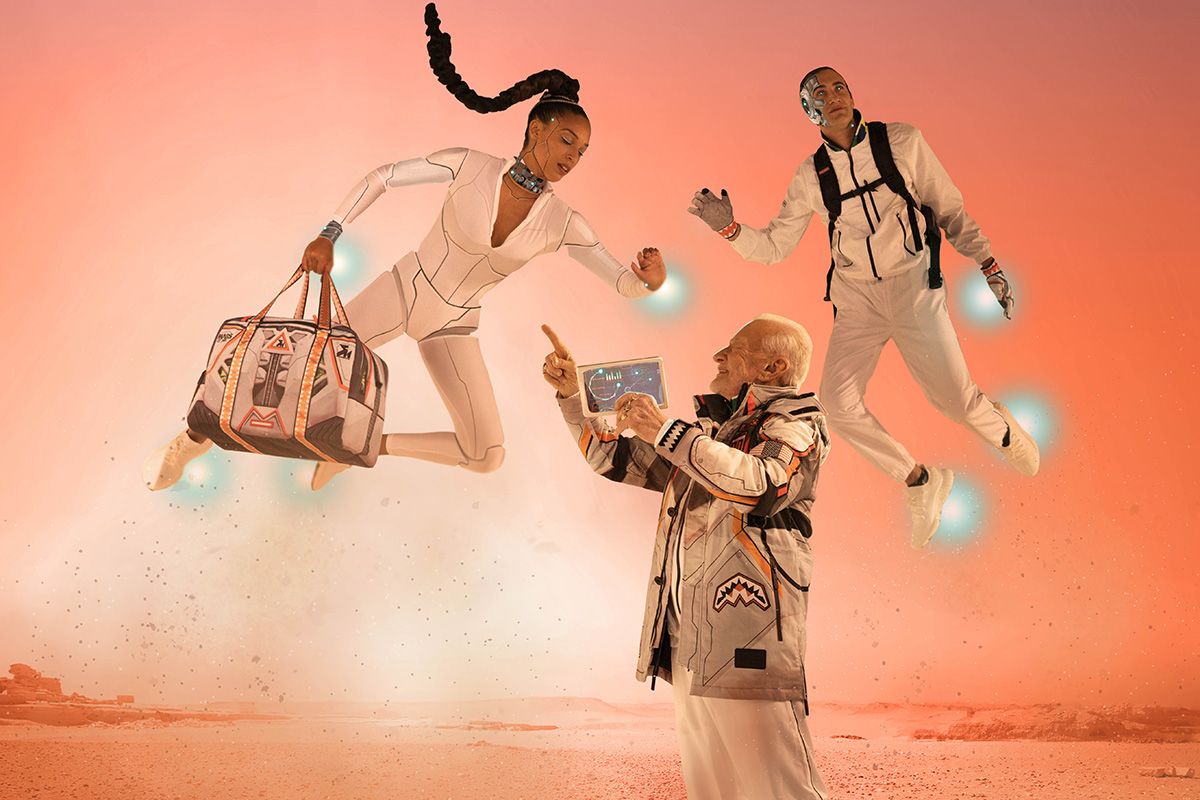 Mission to Mars! Buzz Aldrin's Cosmic Sprayground Fashion Line in ...