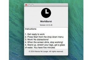 WorkBurst for OS X Makes You Productive in 25-Minute Spurts | Laptop Mag