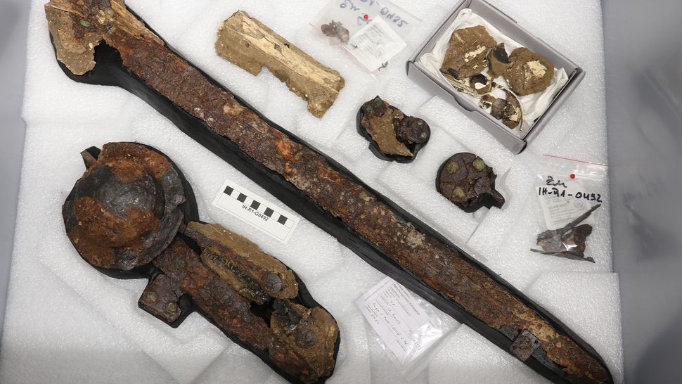 Early medieval warrior found buried with his weapons in Germany | Live ...