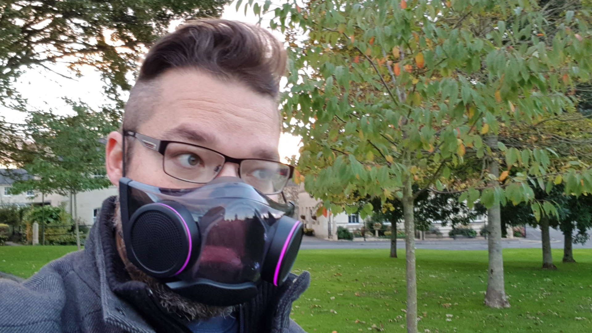 Yes, I wore the Razer Zephyr mask out in public and no, I don't think I ...