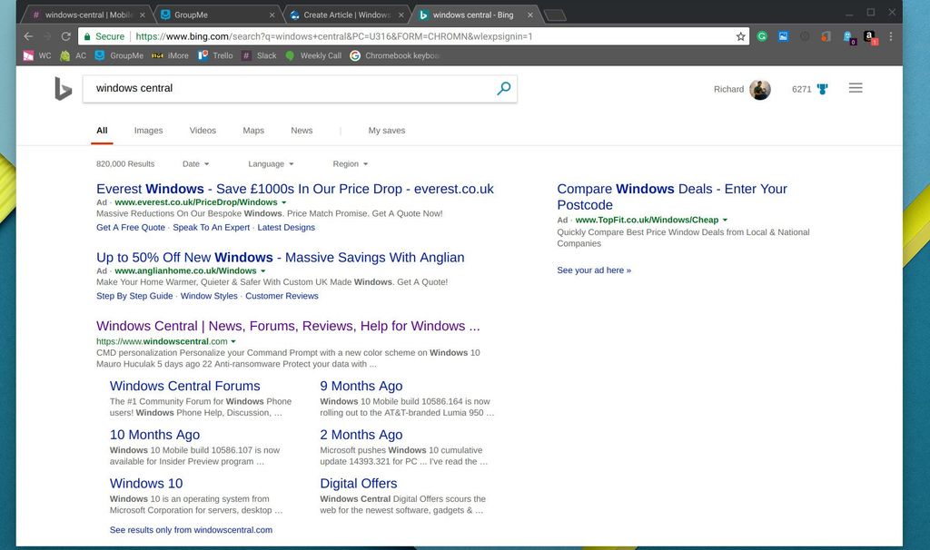 How to change to Bing search in Google Chrome | Windows Central How to change to Bing search in Google Chrome | Windows Central