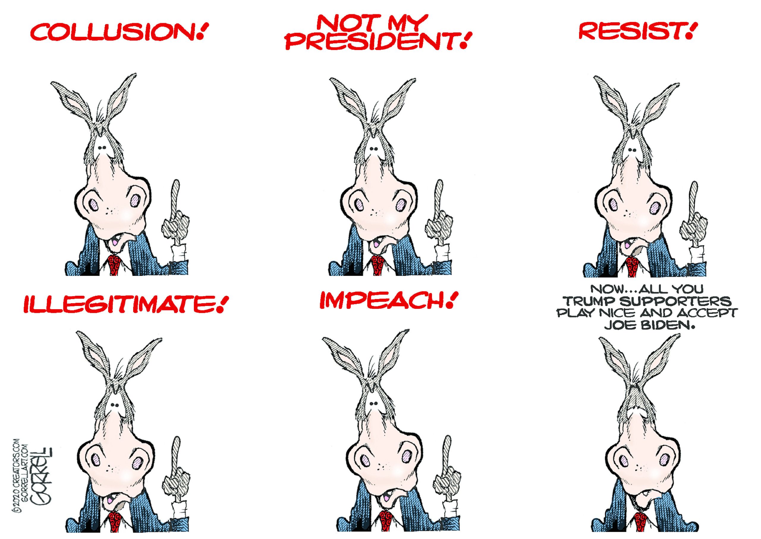Political Cartoon U.S. Joe Biden Trump 2020 Election | The Week