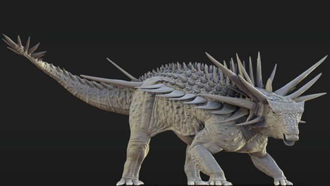 'So weird': Ankylosaur with 3-foot spikes sticking out of its neck ...