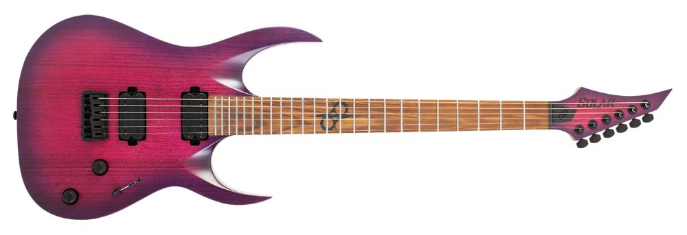 Solar Guitars expands its roasted maple necks and fanned fret options ...
