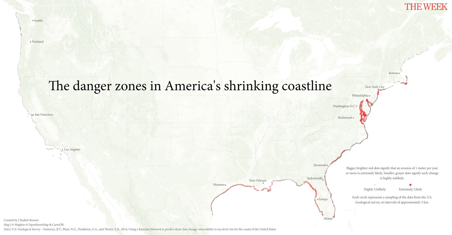 The danger zones in America's shrinking coastline | The Week