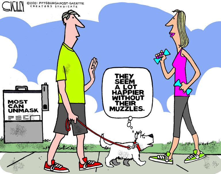 7 cartoons about the CDC's surprising mask mandate reversal | The Week