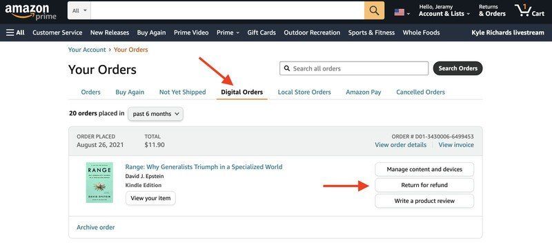 How to get a refund for a Kindle book purchase | Android Central