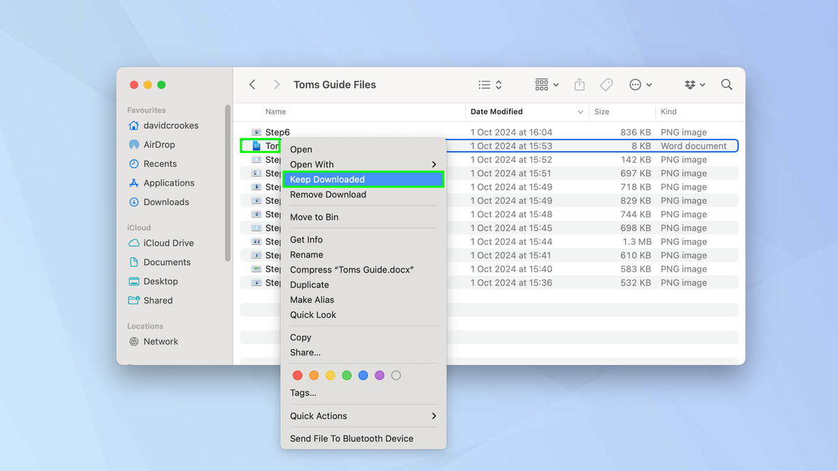 How to keep to keep iCloud Drive files downloaded on your Mac | Tom's Guide
