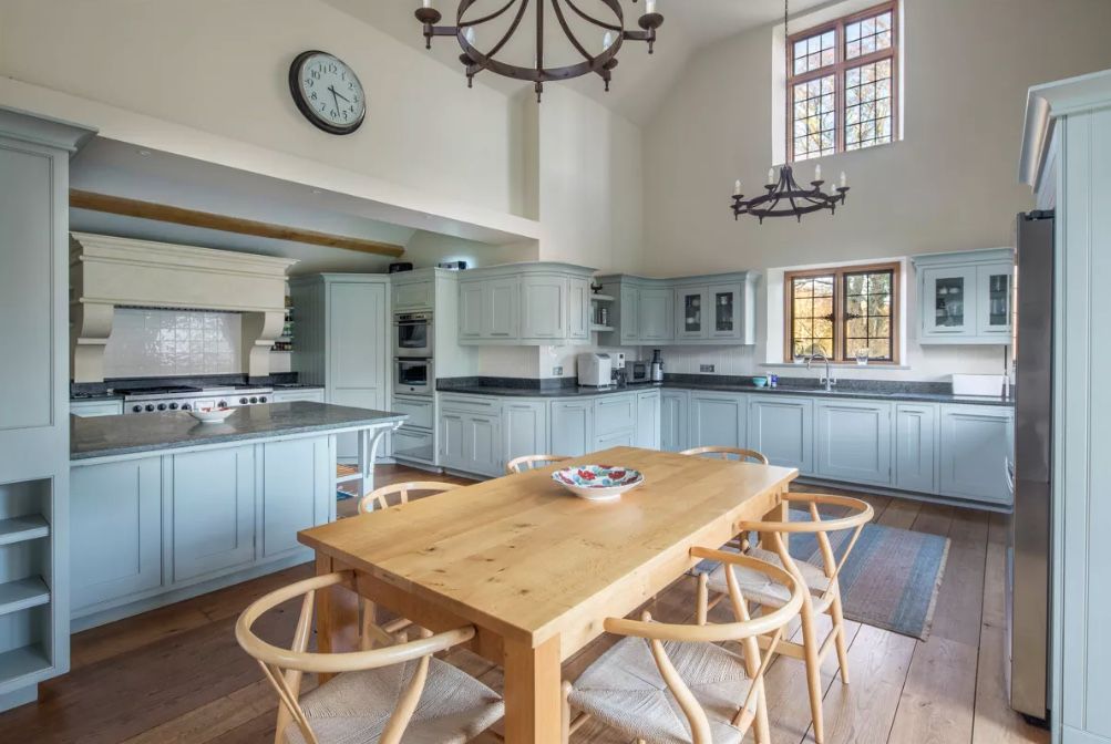 Stables, pool and party barn at this gorgeous house plus 172 acres in ...