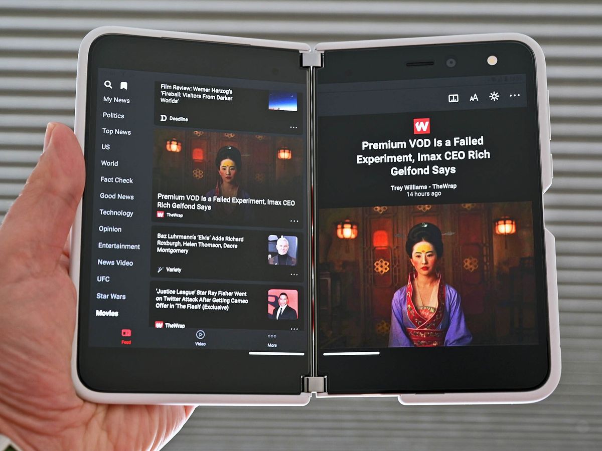 Microsoft Interns transformed the News app for the Surface Duo ...