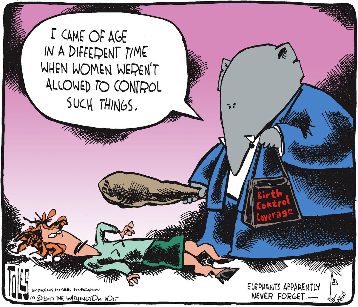 Political cartoon U.S. GOP birth control women | The Week