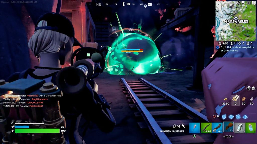 How to help defeat Fortnite Inkquisitor at Grim Gables | GamesRadar+