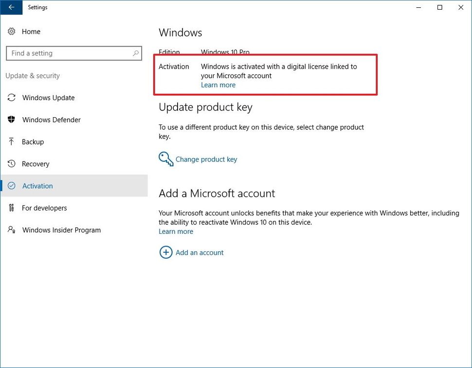 How to link your Windows 10 product key to a Microsoft account ...
