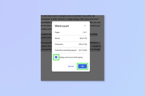 How to view word count in Google Docs | Tom's Guide